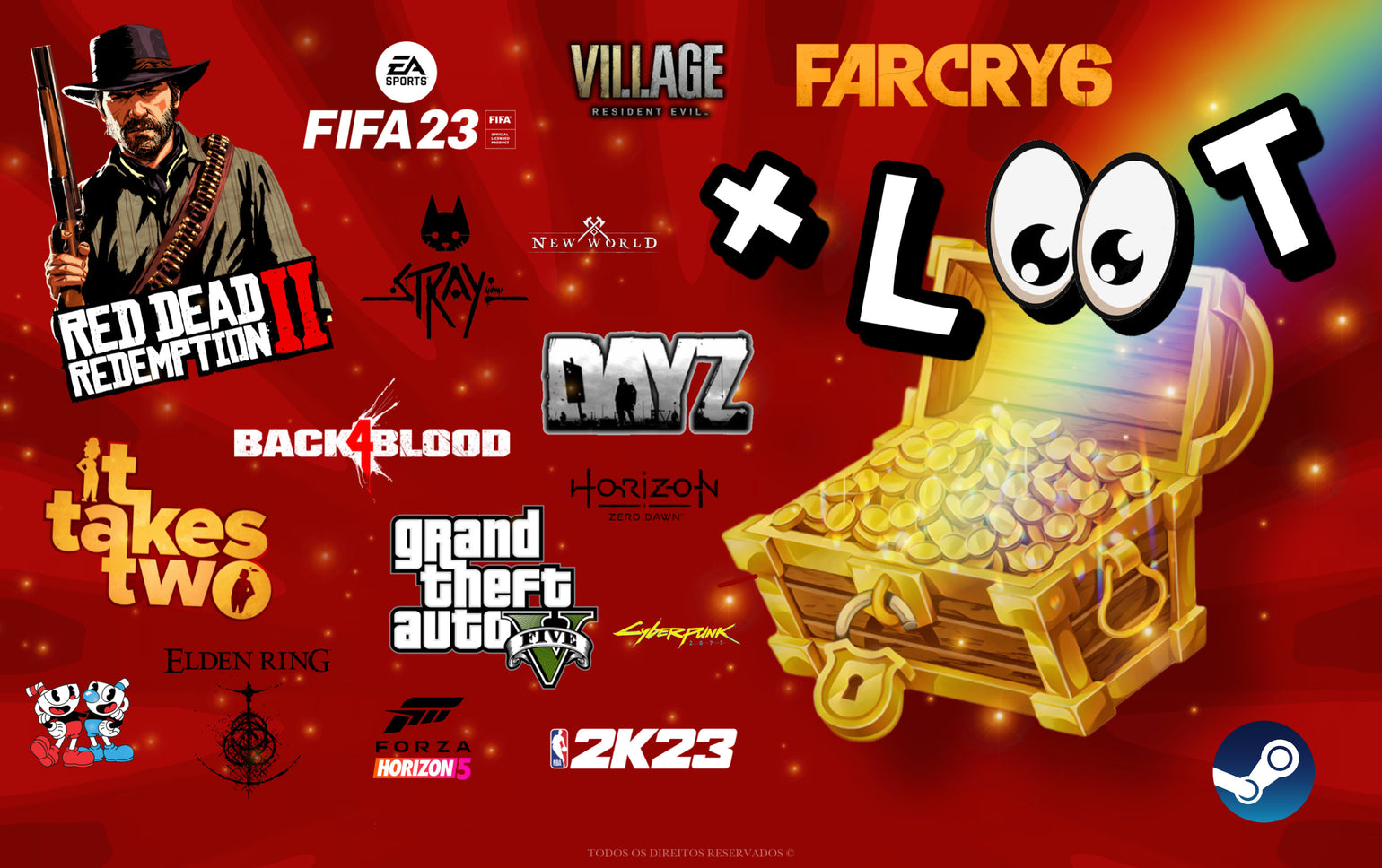 LOOTBOX 2: 10 Chaves Aleatórias - 10 Random Keys – Mais Loot